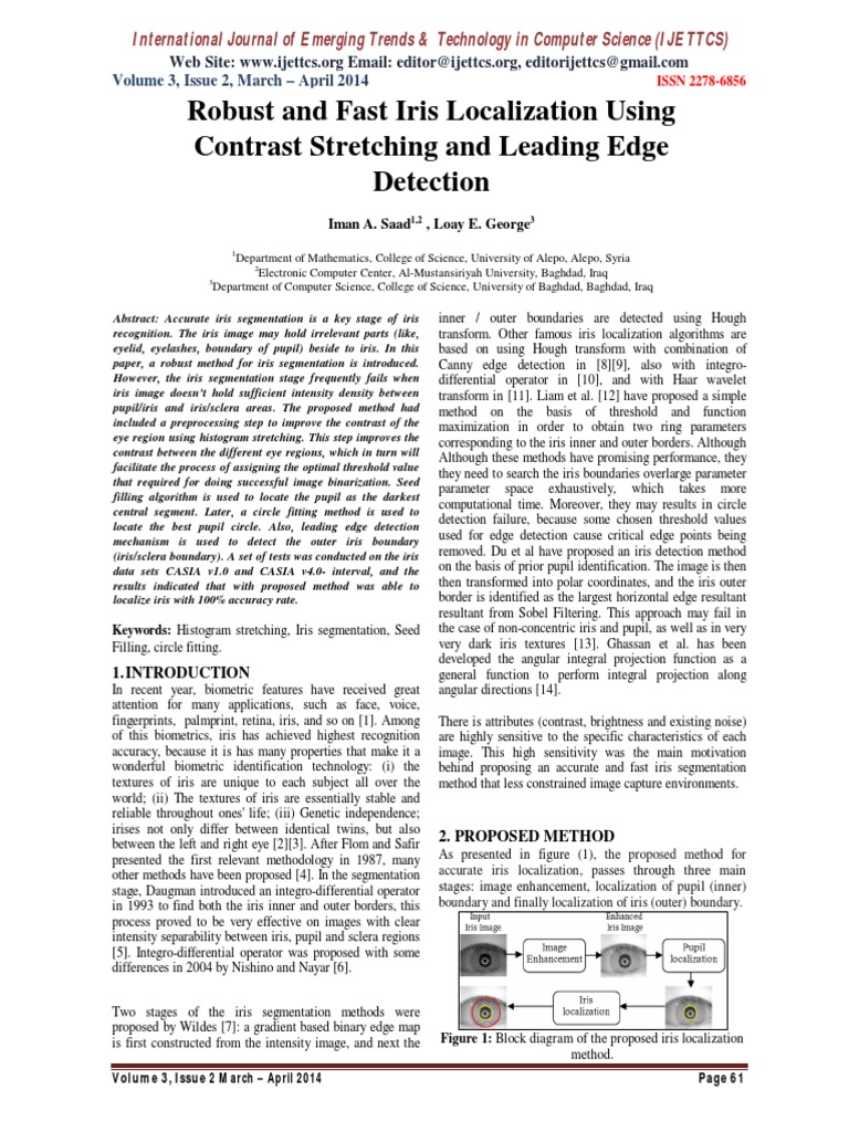 Robust and Fast Iris Localization Using Contrast Stretching and Leading ...