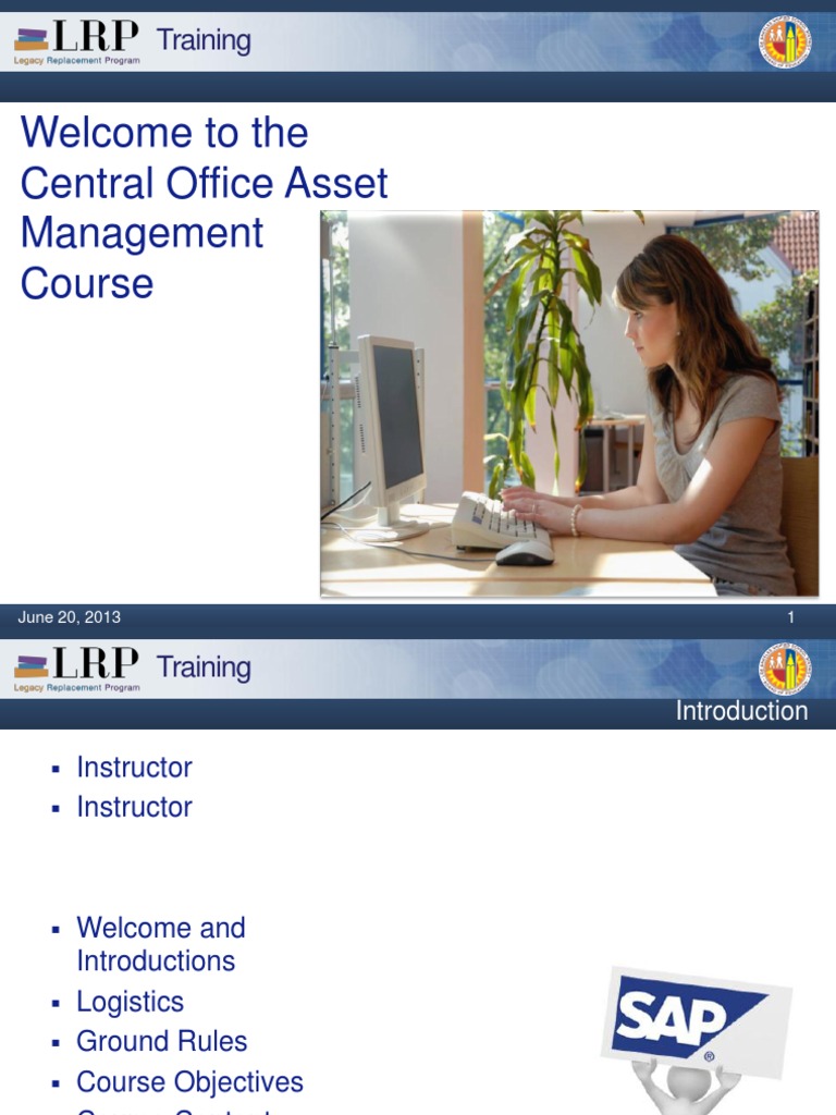 At R 0100 Asset Management Course | PDF | Depreciation | Accounts Payable