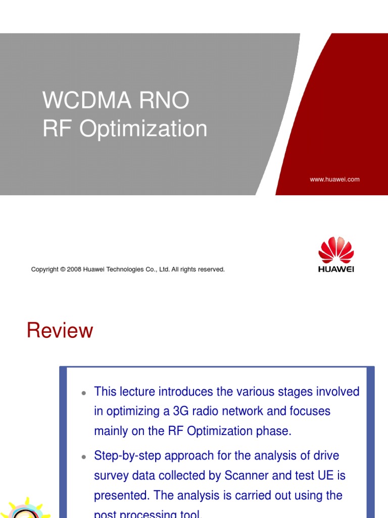WCDMA RNO RF Optimization | PDF | Mathematical Optimization | All Rights Reserved