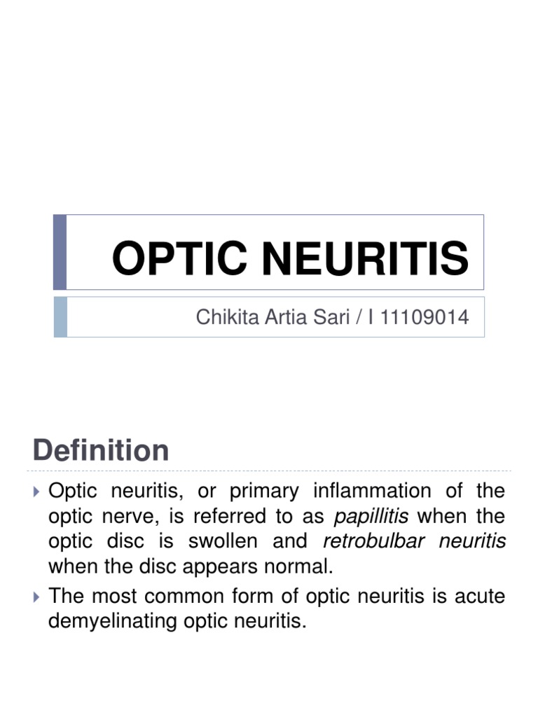 OPTIC NEURITIS | Multiple Sclerosis | Peripheral Neuropathy