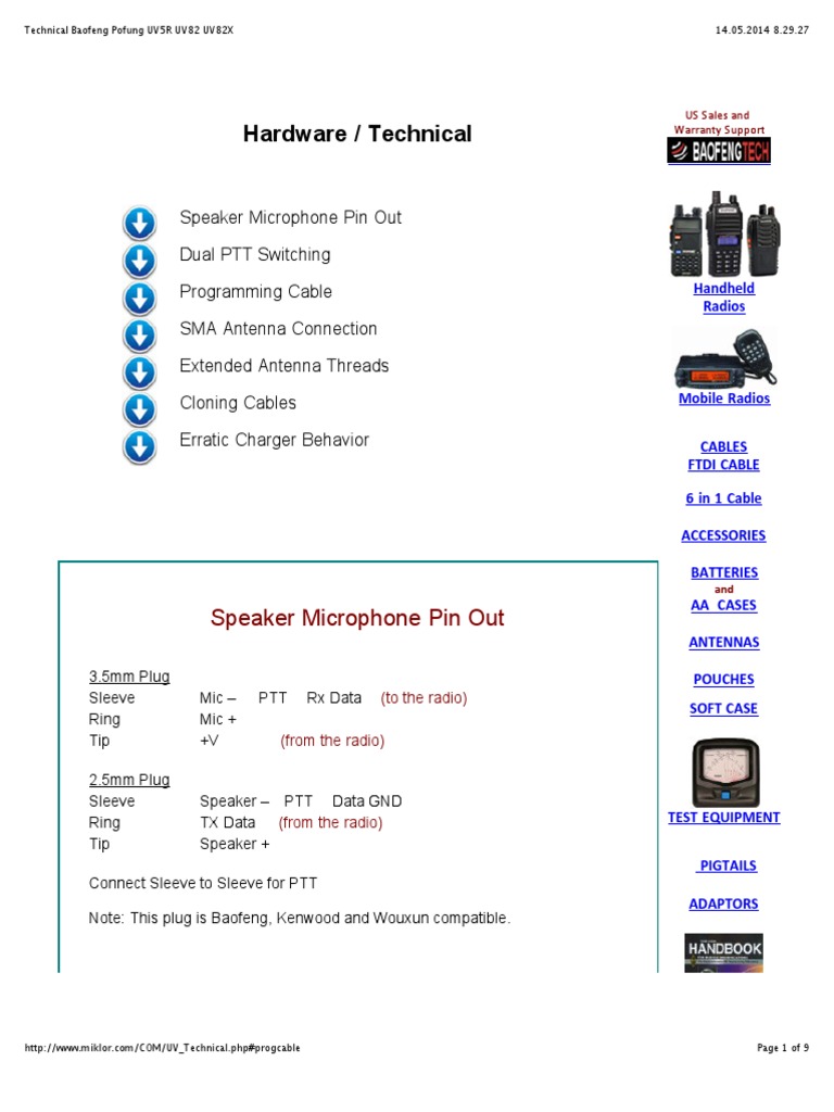 Baofeng UV-5R Programming Electronics | PDF | Electrical Connector ...