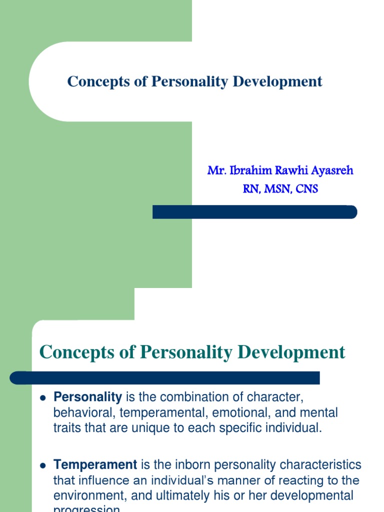 Concepts of Personality Development | PDF