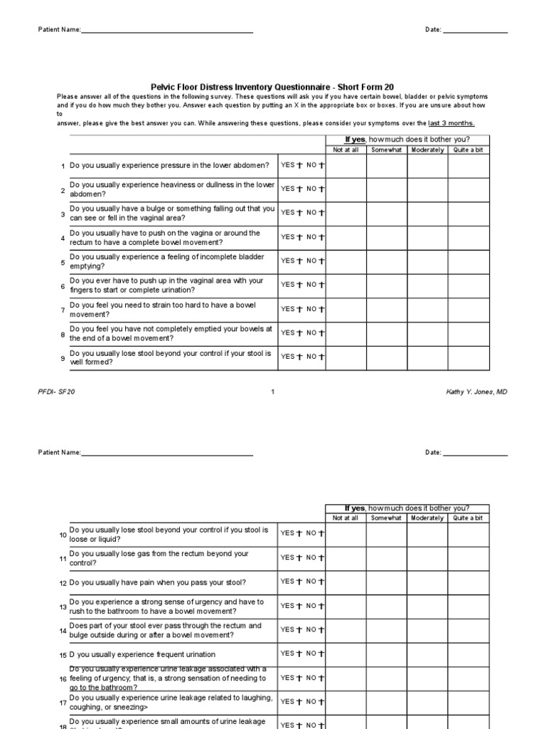PFDI | PDF | Urinary Bladder | Gastroenterology