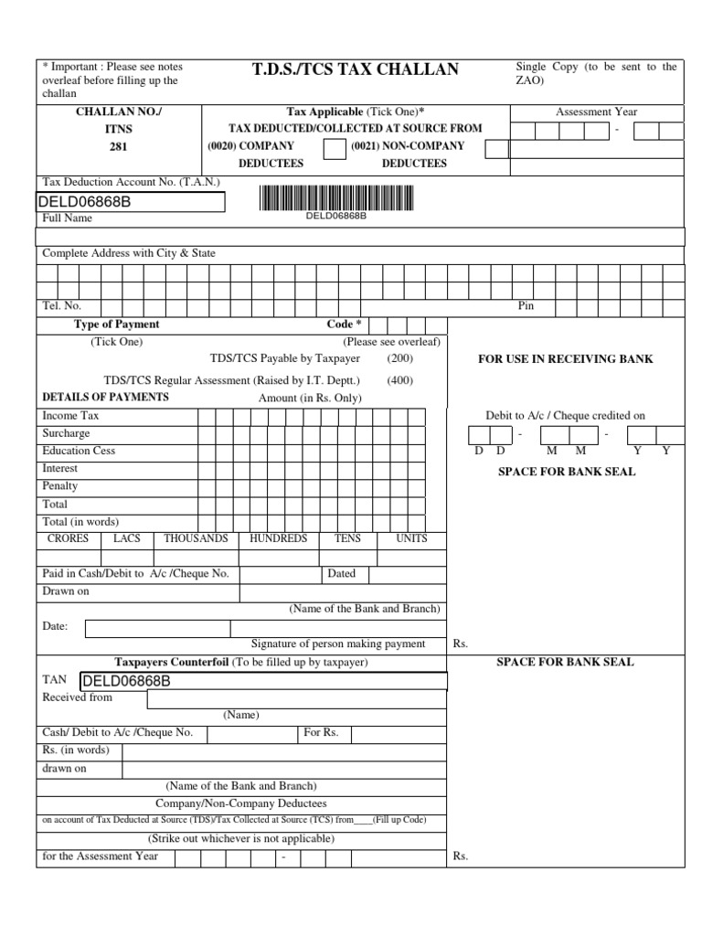 Important: Please See Notes Overleaf Before Filling Up | PDF | Cheque ...