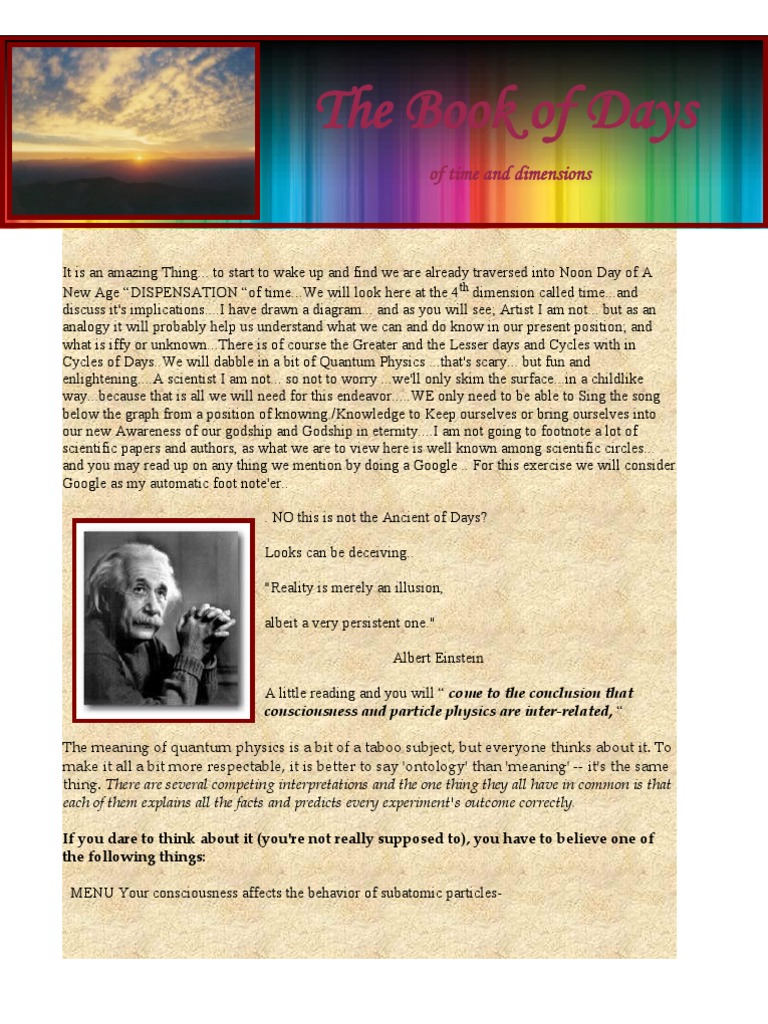 Book of Days-V | PDF | Speed Of Light | Time