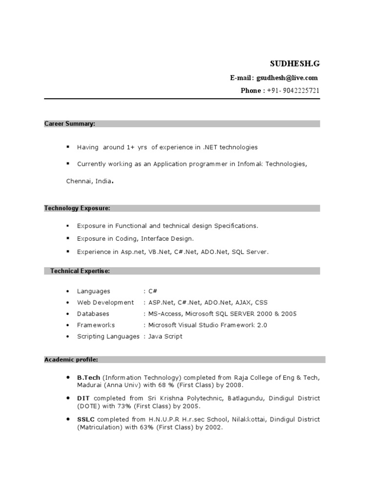 Sudhesh Resume | PDF | C Sharp (Programming Language) | Java Script