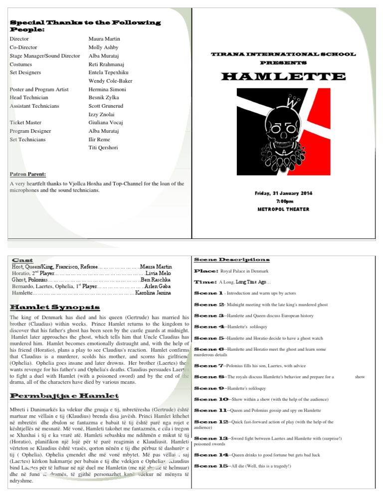 Hamlette Revised | PDF | Hamlet | Plays Based On European Myths And Legends