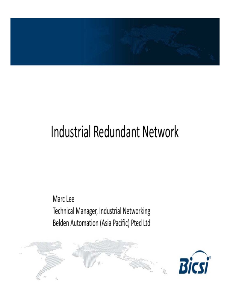 1.7 Industrial Redundant Networks - Marc Lee, Belden Automation | PDF ...