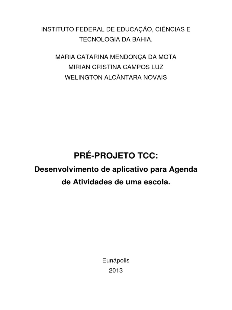 Pré Projeto Tcc | Linguagem de Modelagem Unificada | Internet