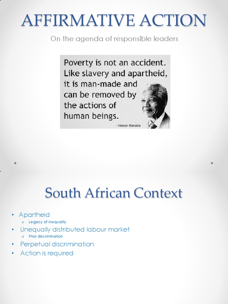 Affirmative Action for Leaders | PDF | Affirmative Action | Social ...
