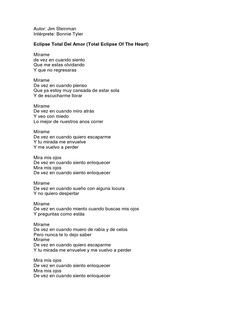 Eclipse Total Del Amor Info | PDF | Ocio | Deportes