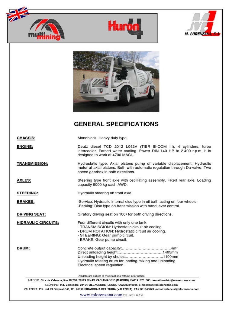 Hurón-4 Inglés 2008 | PDF | Transmission (Mechanics) | Vehicle Technology
