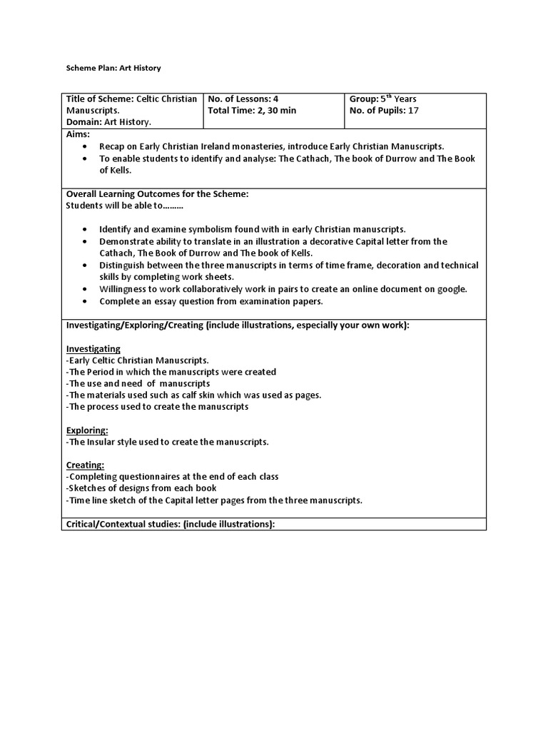 Art History Manuscripts | PDF | Manuscript | Writing