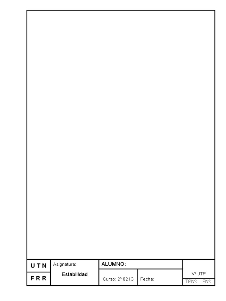 Hoja Normalizada Estabilidad | PDF