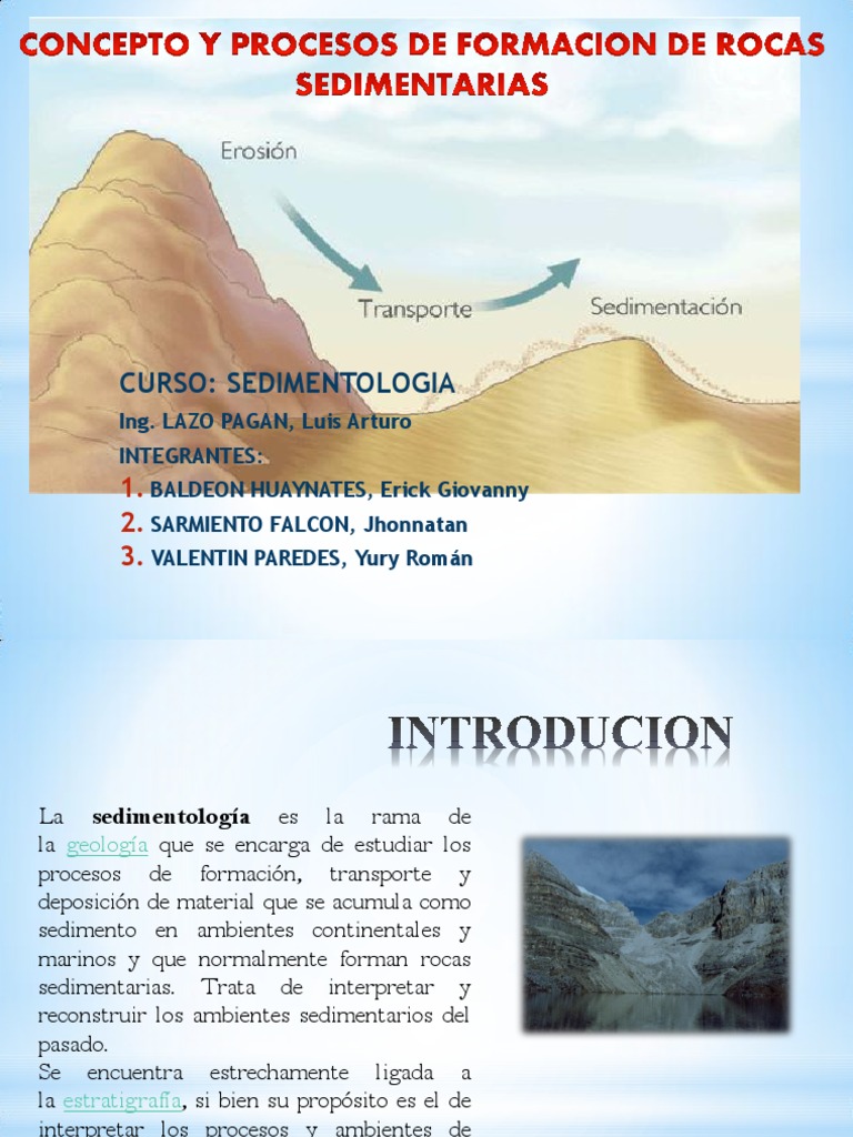 Procesos de Formación de Rocas Sedimentarias | PDF | Roca clástica ...