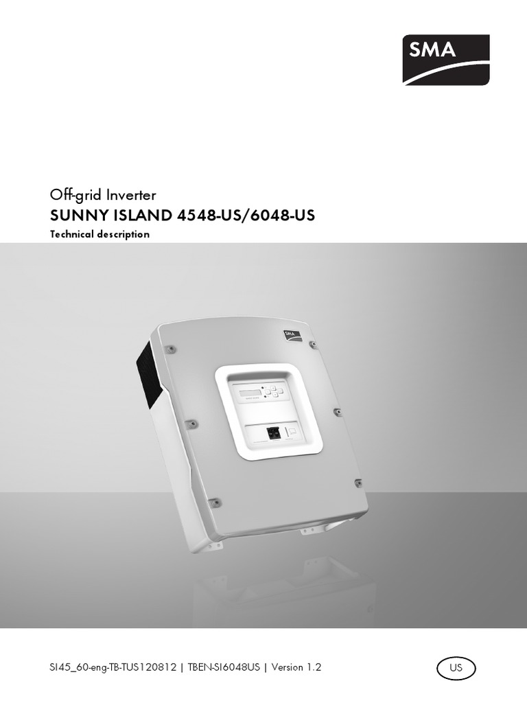 Sunny Island Manual | PDF | High Voltage | Electrical Grid