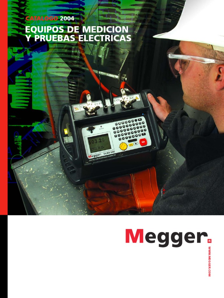 Catalogo Megger | Descargar gratis PDF | Corriente eléctrica | Resistencia Eléctrica y Conductancia