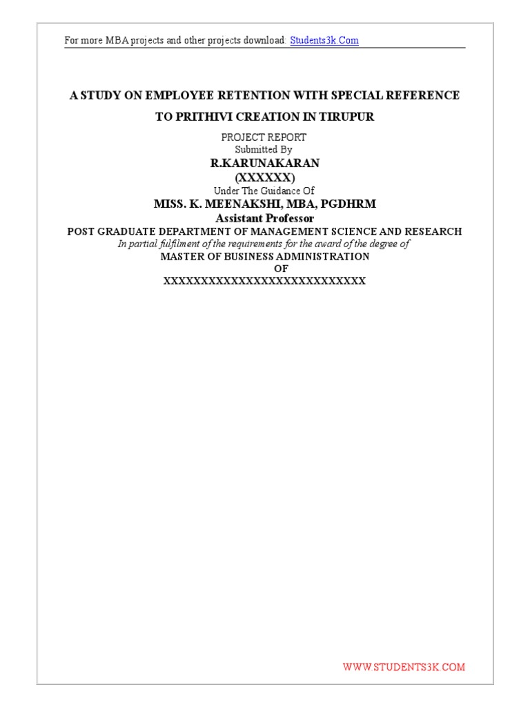 Employee Retention | PDF