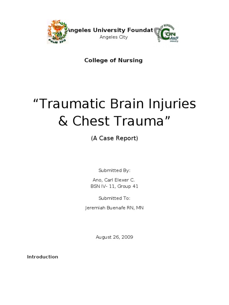 Traumatic Brain Injuries Study Guide | PDF | Traumatic Brain Injury ...