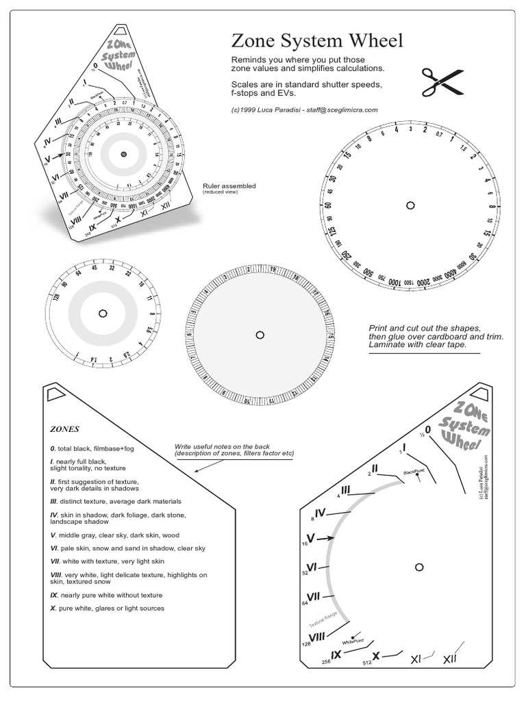 Zone System Wheel | PDF | Home & Garden
