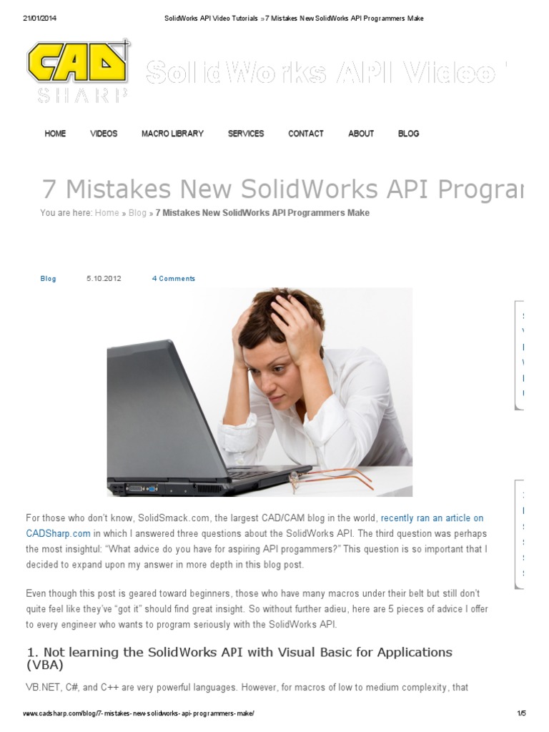 SolidWorks API | Download Free PDF | Application Programming Interface | Visual Basic For ...