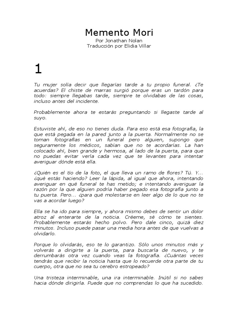 Memento Mori | PDF