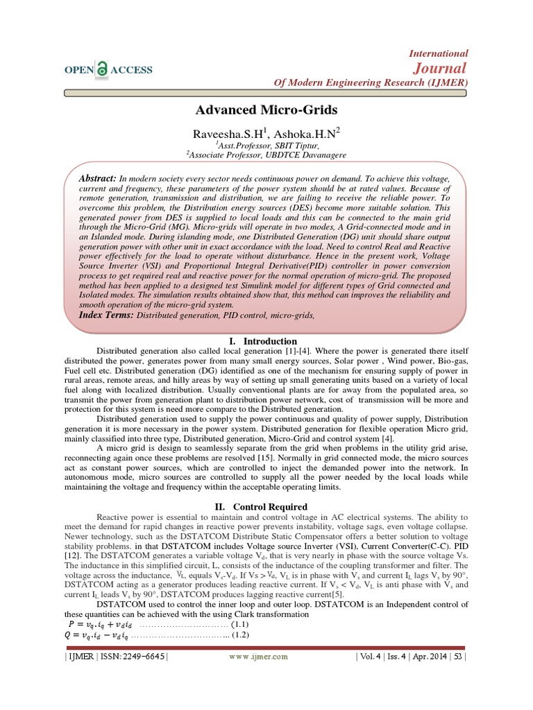 Advanced Micro-Grids | PDF | Distributed Generation | Electrical Grid