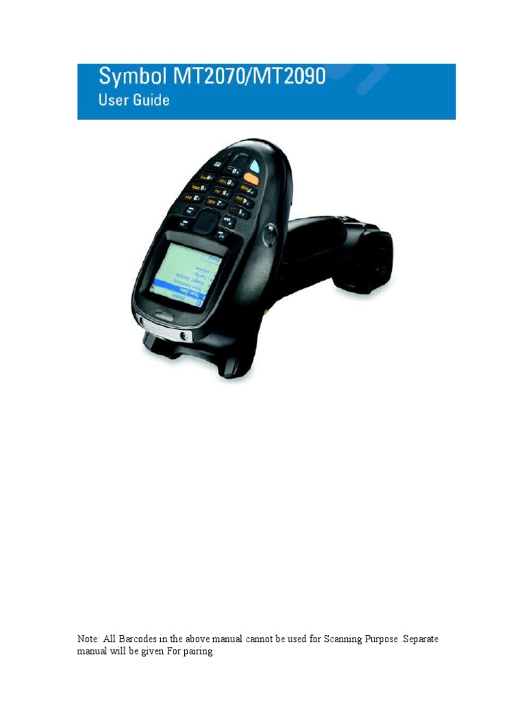 MT2070 Scanner Configuration Guide | PDF | Barcode | Image Scanner