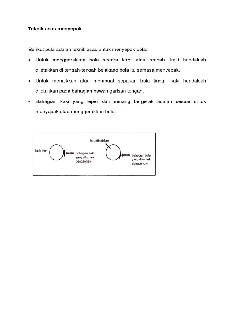 Teknik Asas Menyepak | PDF