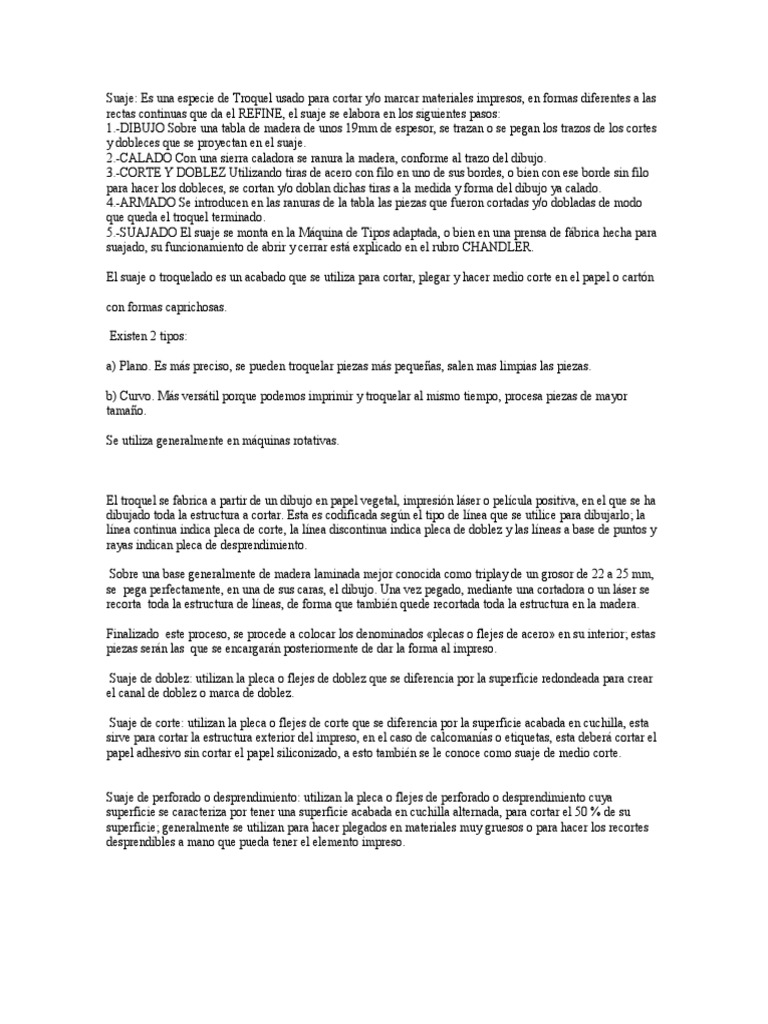 Suaje | PDF | Papel | Dibujo