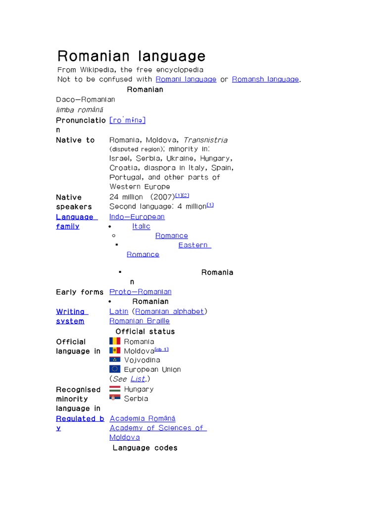 Romanian Language | Grammatical Gender | Grammatical Number