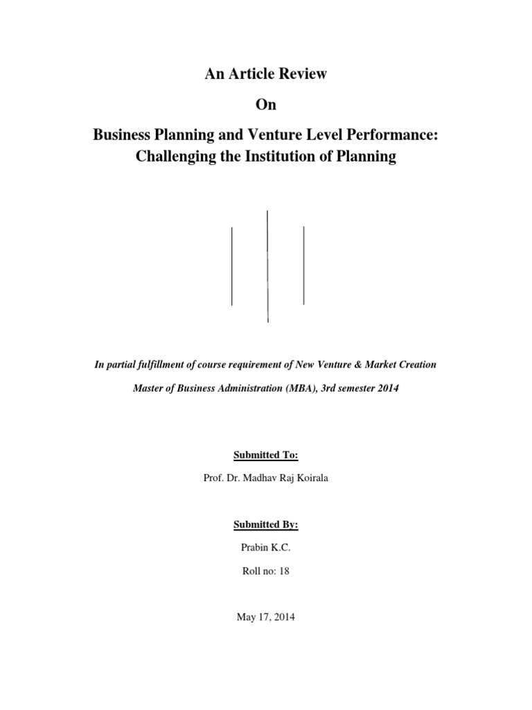 Article Review | PDF | Business