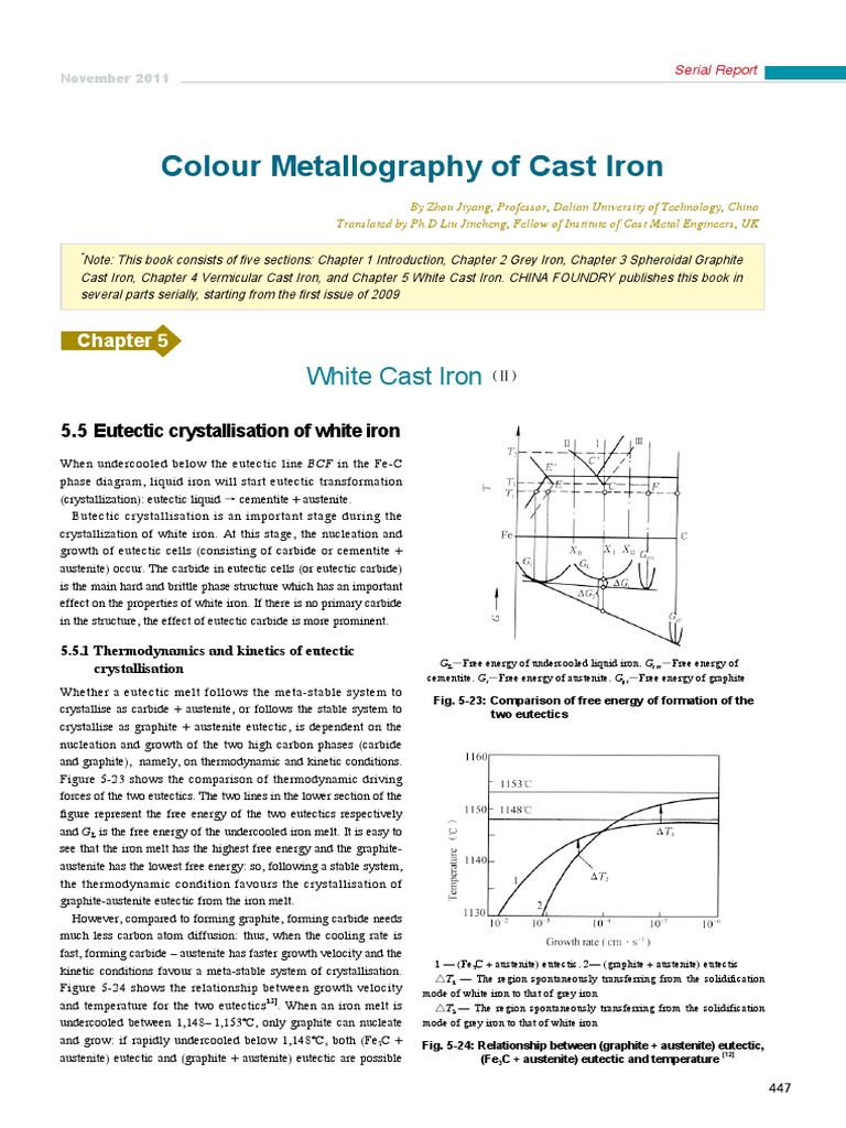 Colour Metallography of Cast Iron | PDF