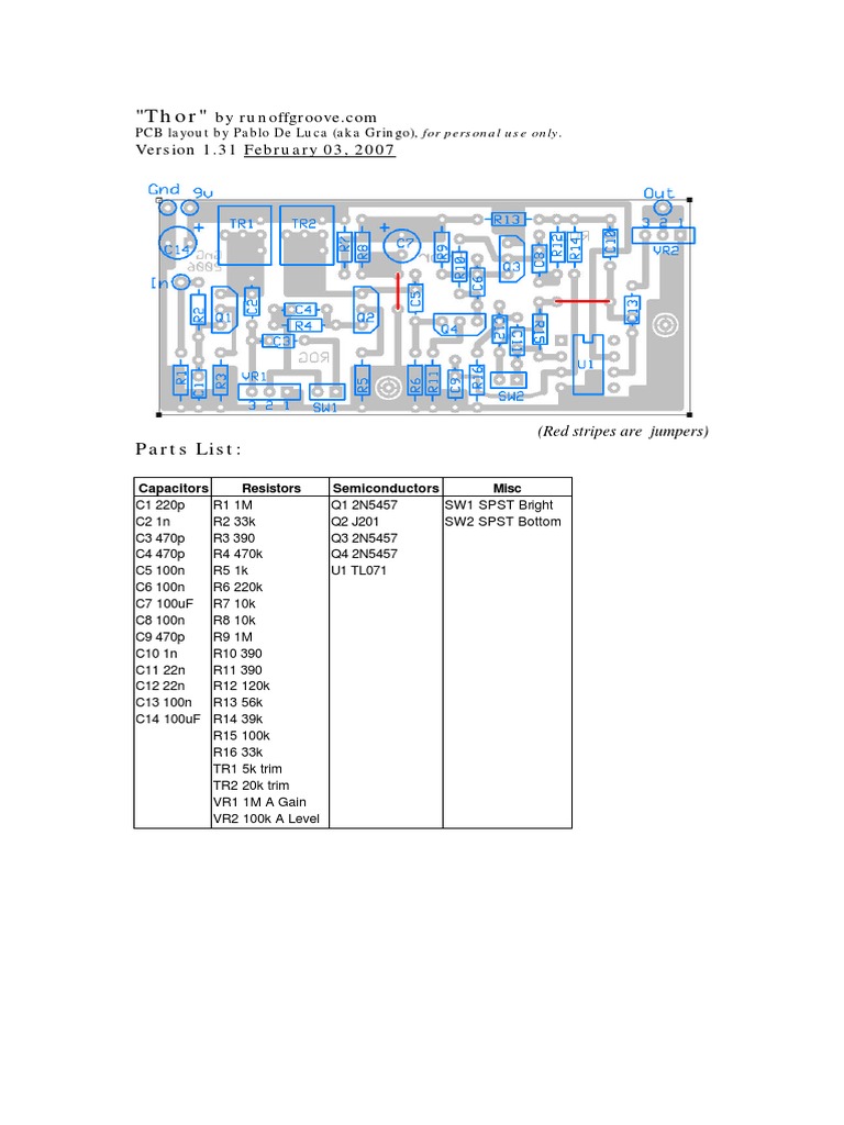 PCB Layout for Thor Circuit Design | PDF | Science & Mathematics ...