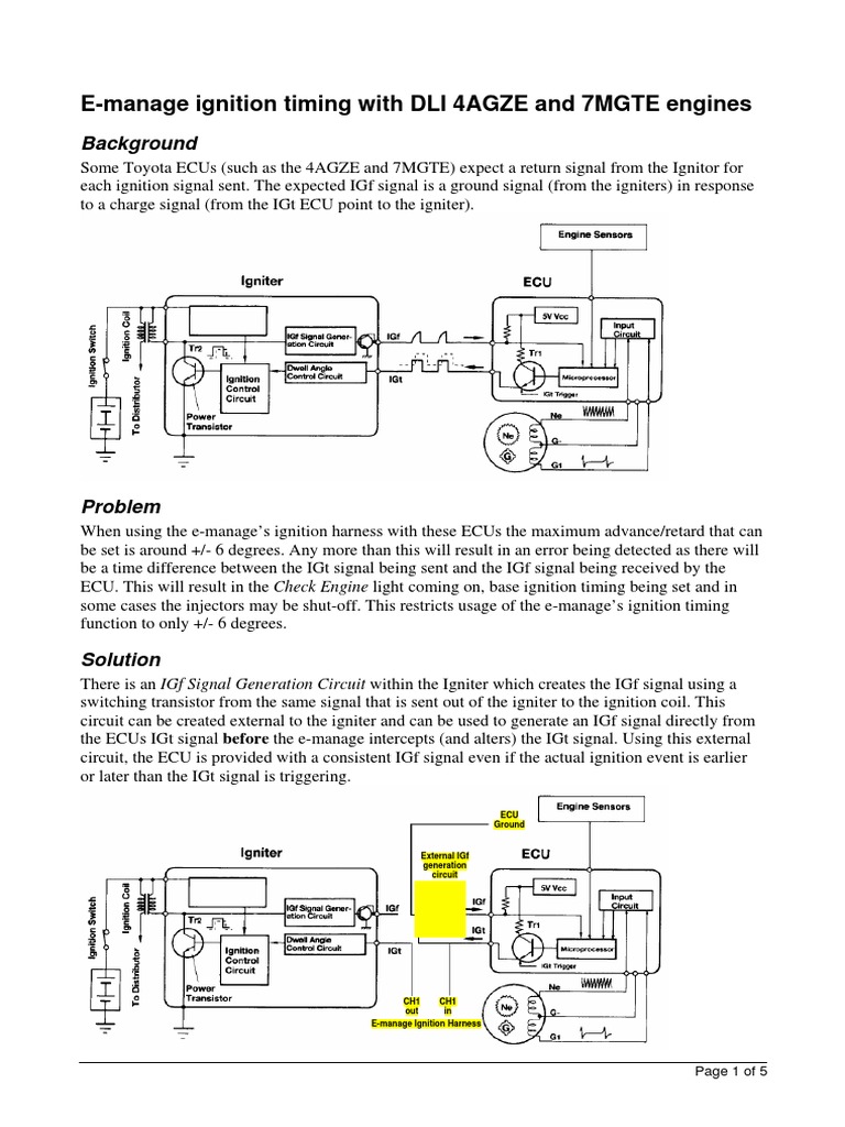 IGt To IGf Circuit | PDF | Ignition System | Electrical Connector