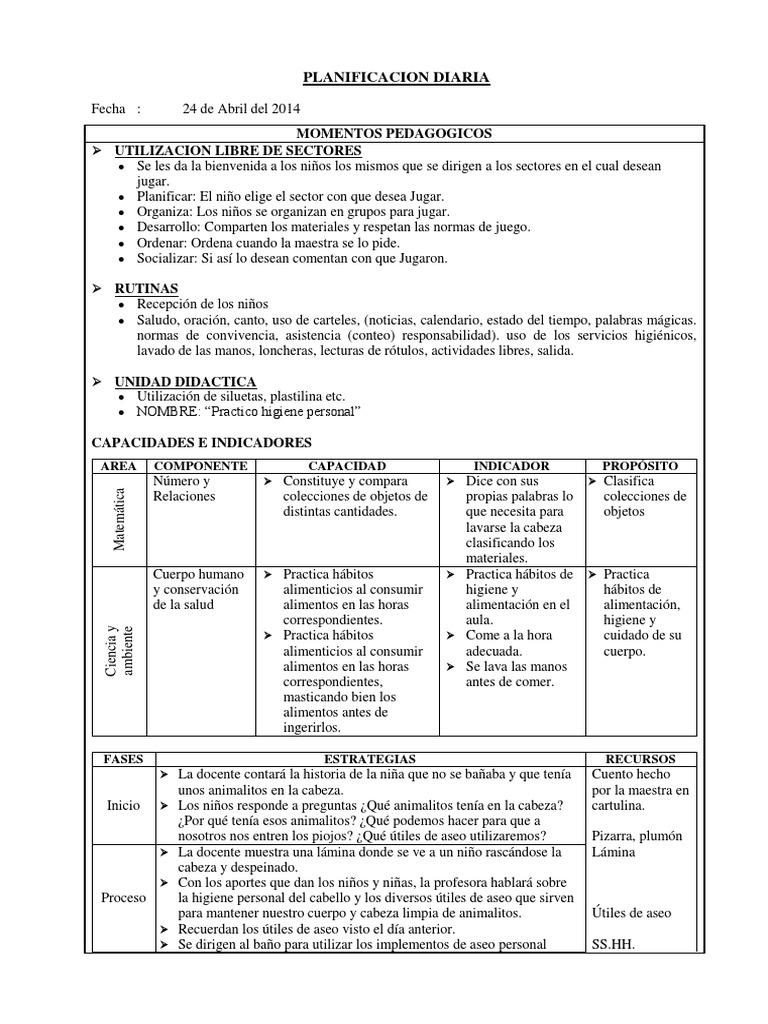 Planificacion Calse Inicial | PDF | Lectura (proceso) | Cuentos