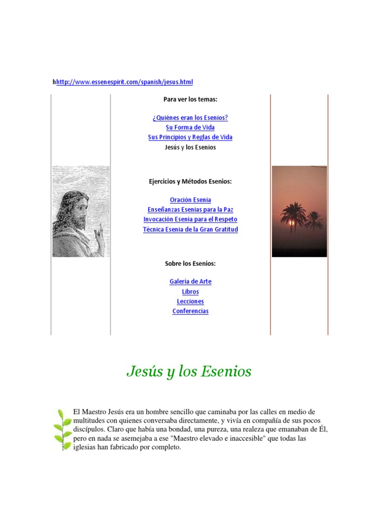 Jesus y Los Esenios | PDF | Juan el Bautista | Cristianismo