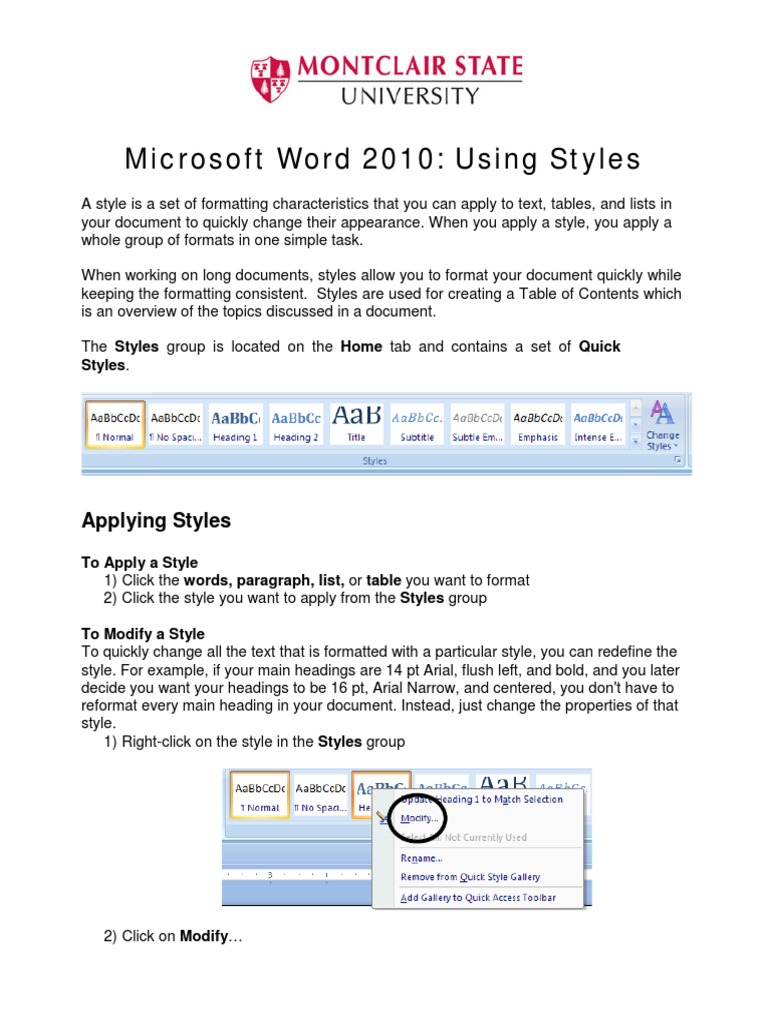 Style Formatting | Download Free PDF | Text | Computing