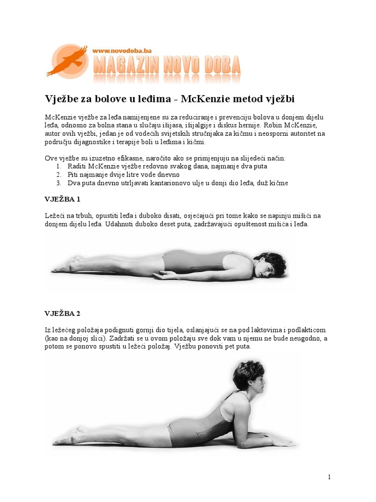 Mckenzie Vjezbe Za Ledja | PDF