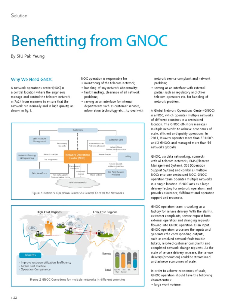 08-Benefitting From GNOC | PDF | Automation | Computer Network