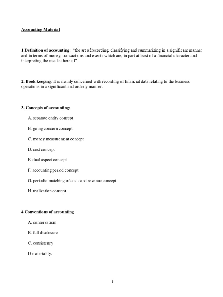 Accounting Material | PDF | Option (Finance) | Debits And Credits