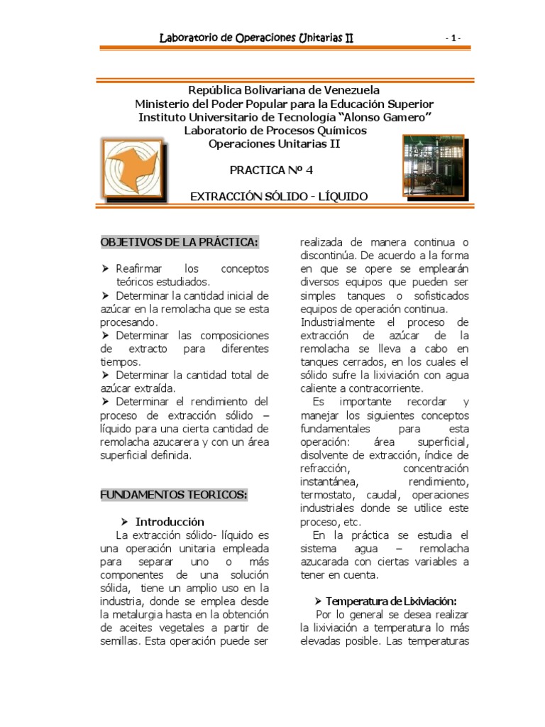 Procedimiento Lab 1 | PDF | Solvente | Agua