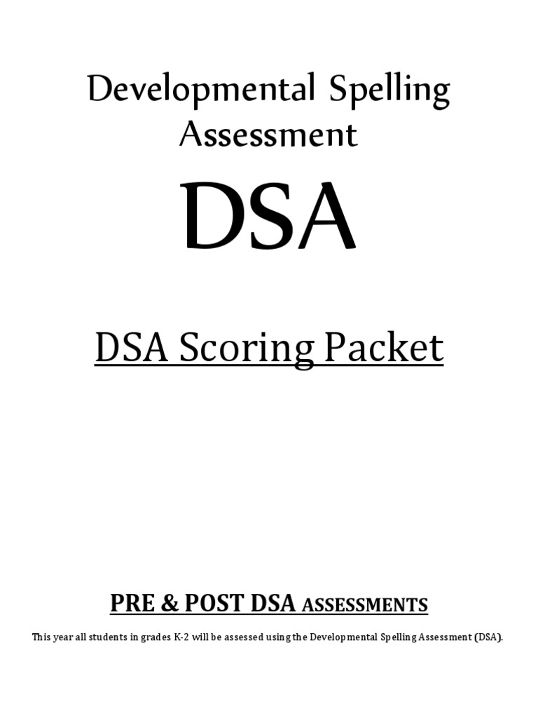 Developmental Spelling Assessment | PDF | Linguistics | Semiotics