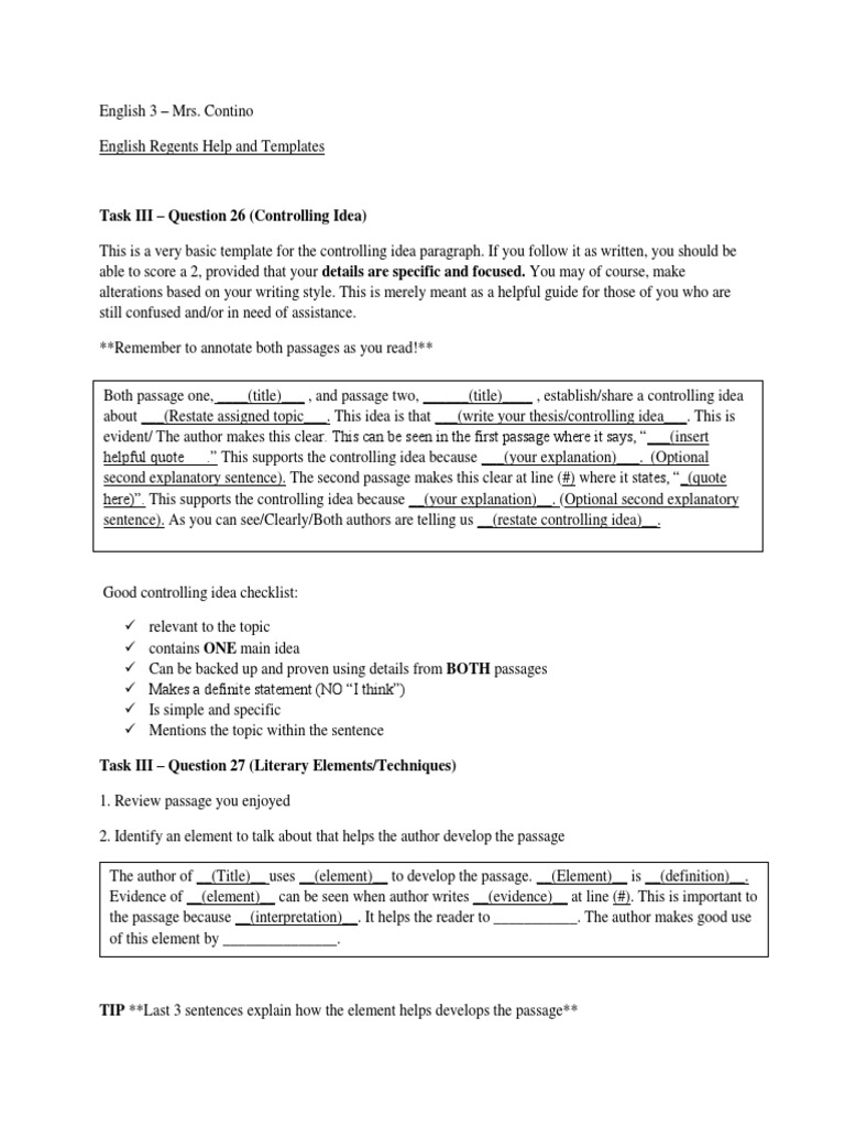 English Regents Writing Guide | PDF | Computers