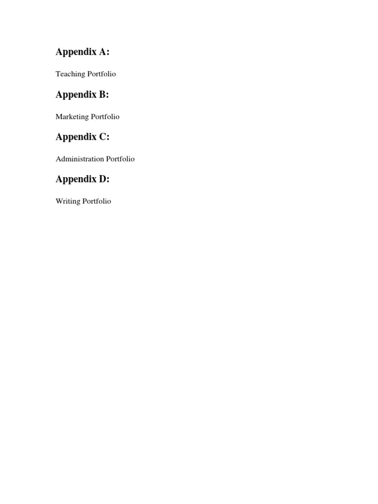 Appendix A:: Teaching Portfolio | Download Free PDF | Teachers | Syllabus