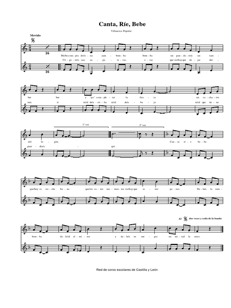 Canta Rie Bebe | PDF