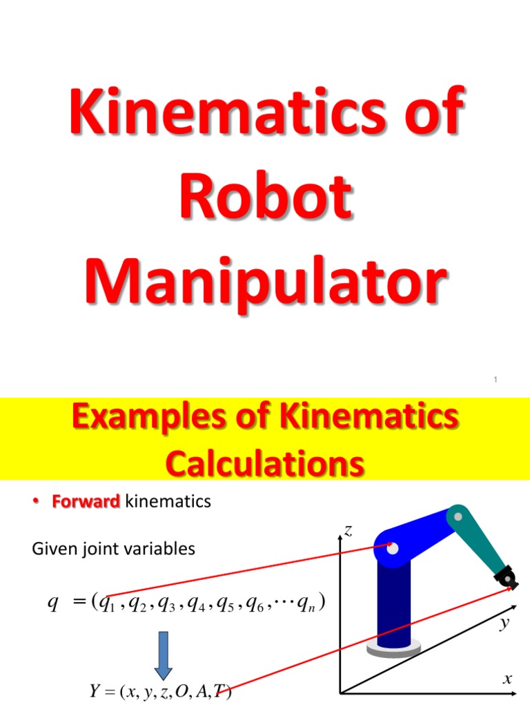 2012-1807. Kinematics Robot Manipulators | PDF | Cartesian Coordinate ...