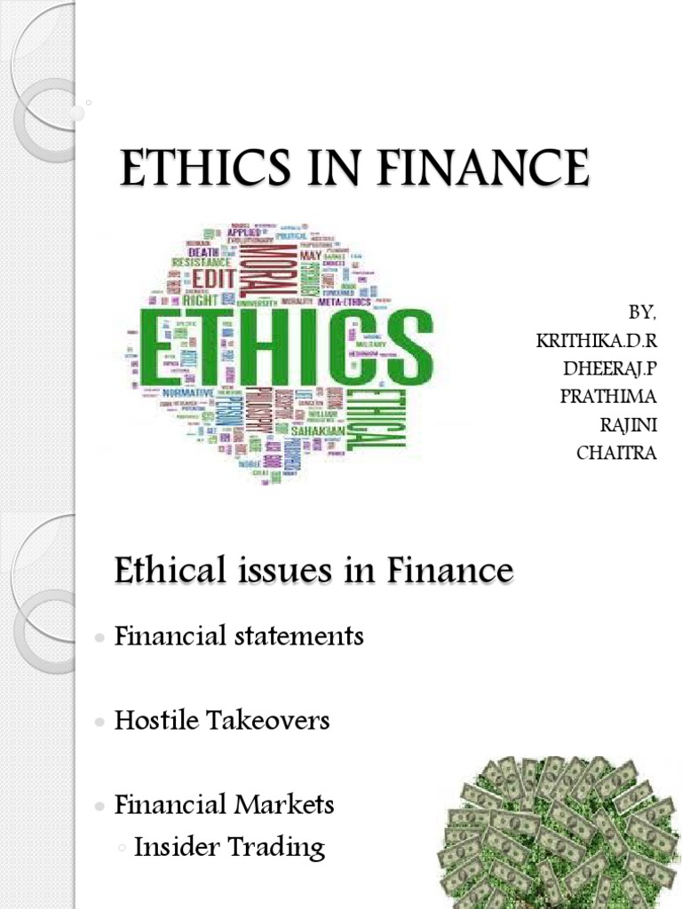 Ethics in Finance | Download Free PDF | Insider Trading | Audit