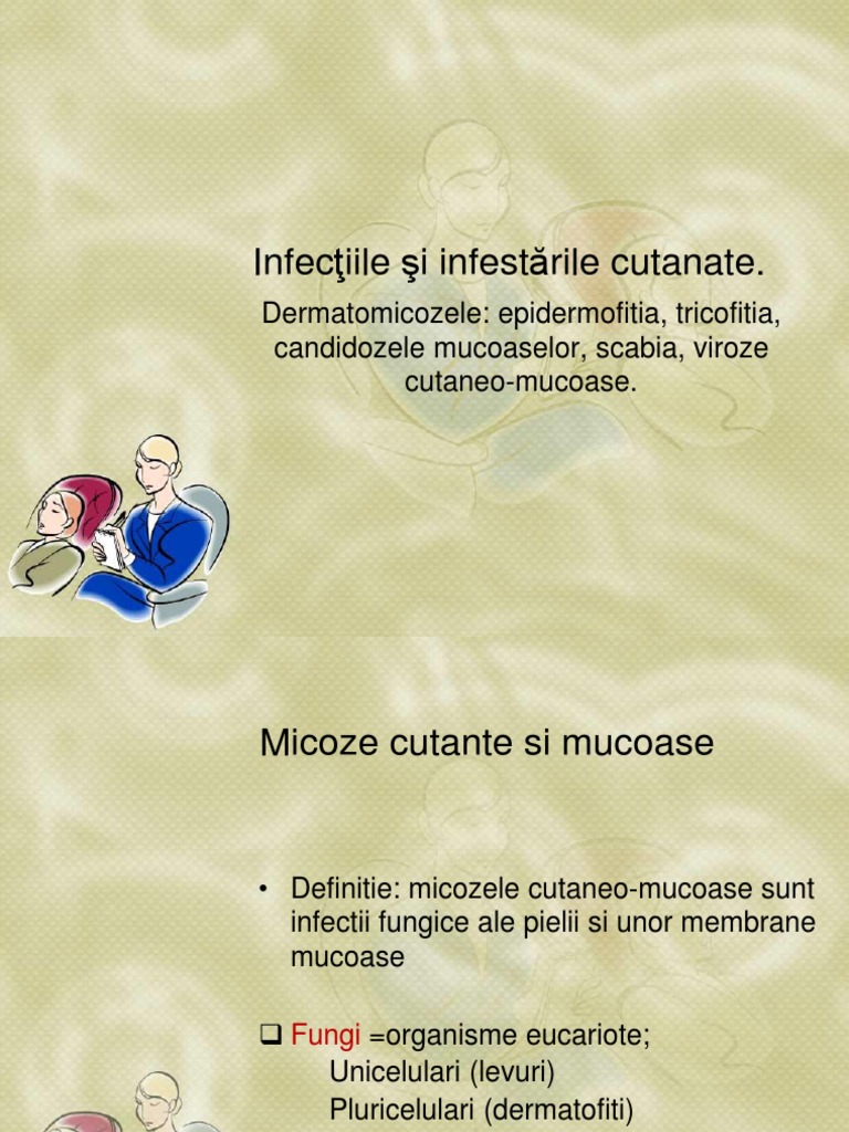Curs 2 Epidermofitia, Tricofitia Si Dermatomicozele | PDF