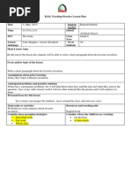 Lesson Plan - Past Continuous Tense | PDF | Lesson Plan | Grammar